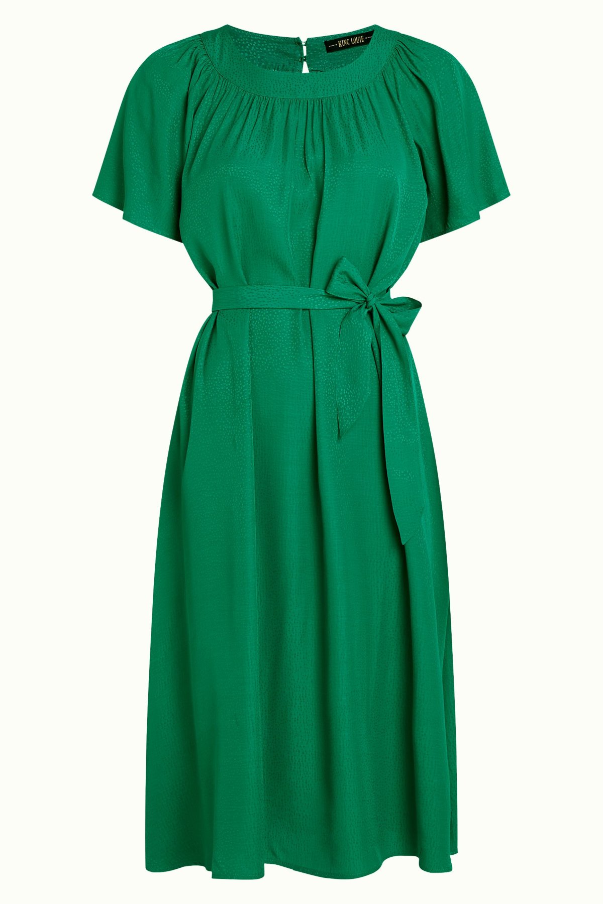 King Louie - Talia Dress Saxon - Ultra Green - KING LOUIE - Mamelukken